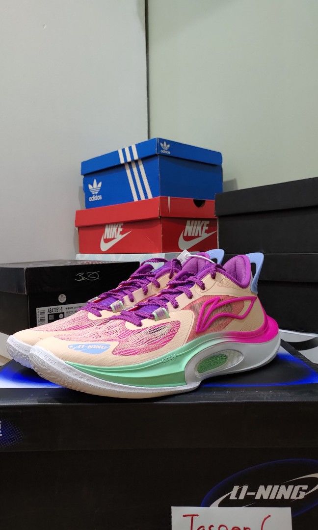 Li Ning Sonic 11 V2 Sweet Peach Orange Mens Fashion Footwear Sneakers On Carousell