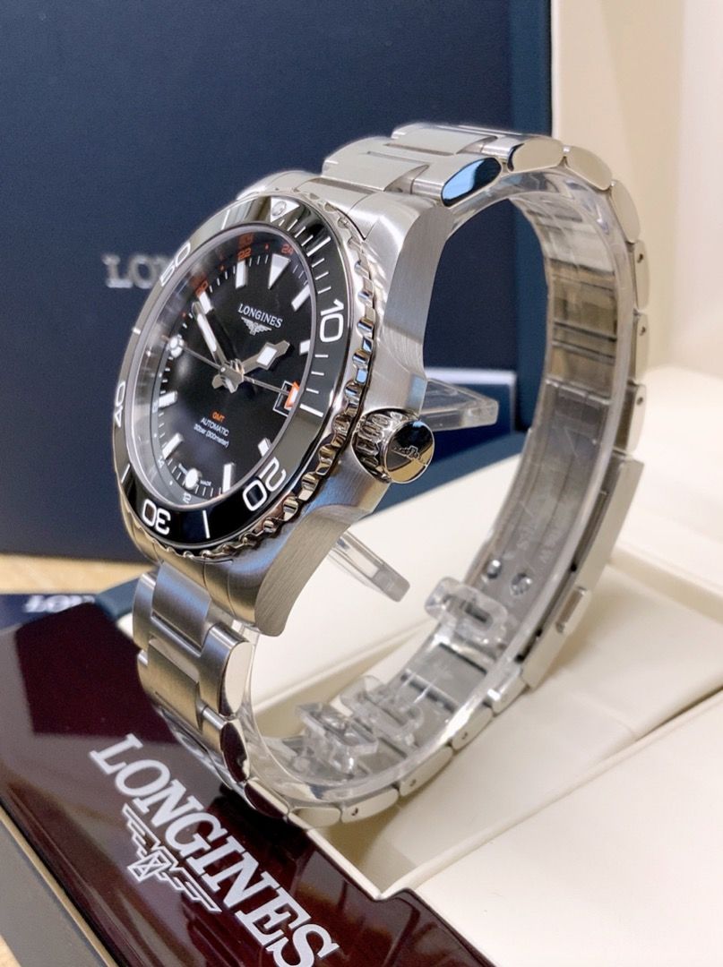 Longines HydroConquest GMT 41mm L3.790.4.56.6, Luxury, Watches on Carousell