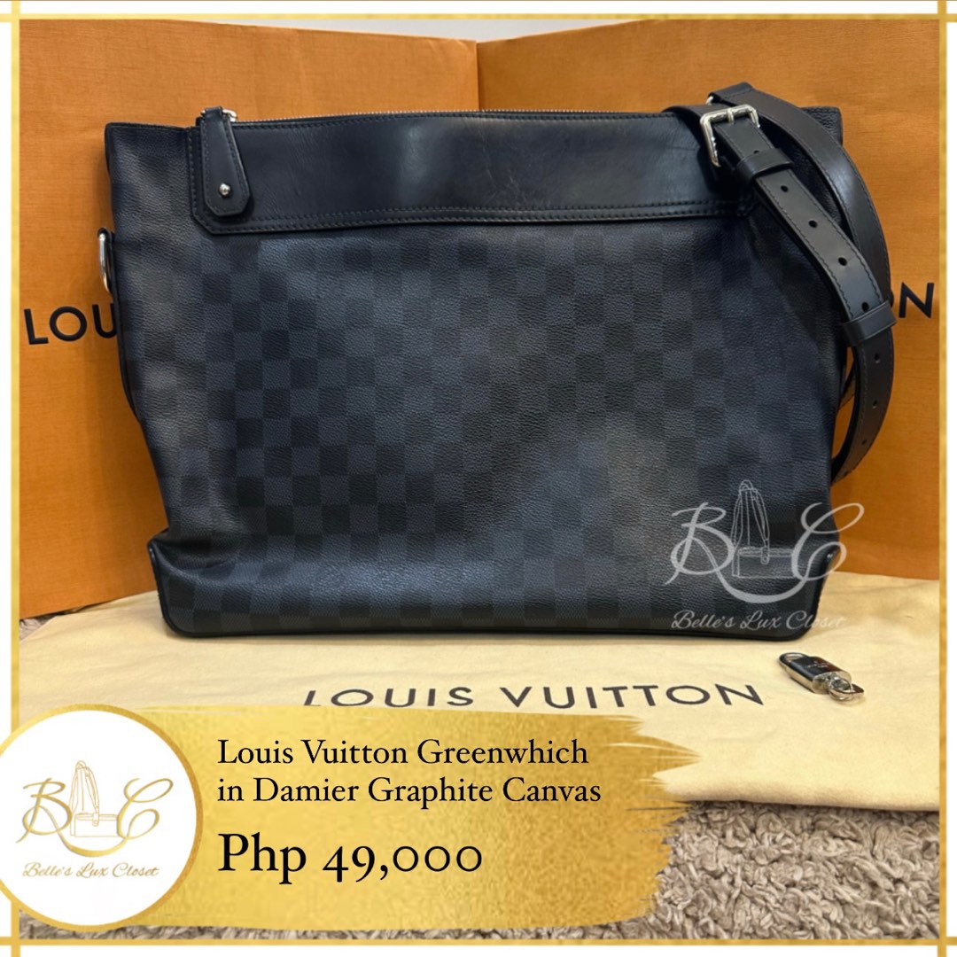 Louis Vuitton Greenwhich Damier Graphite, Luxury, Bags & Wallets on ...