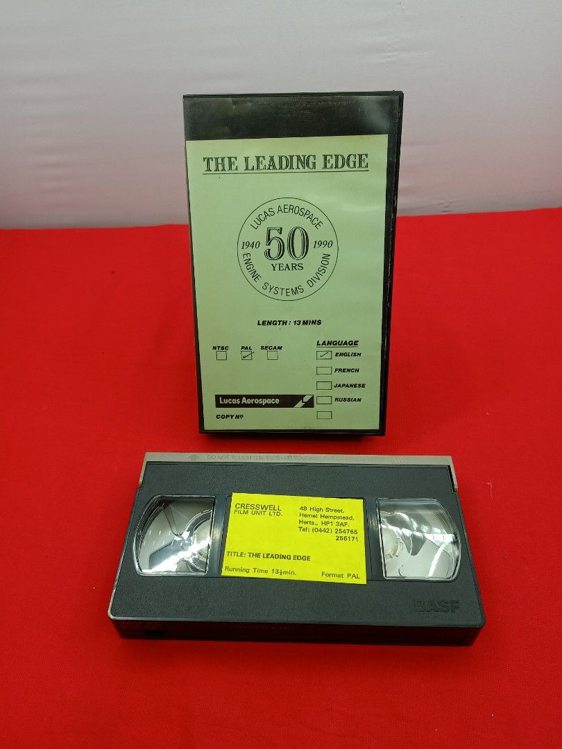 Lucas Aerospace The leading edge VHS Cassette tape for 95 *Z75N ...