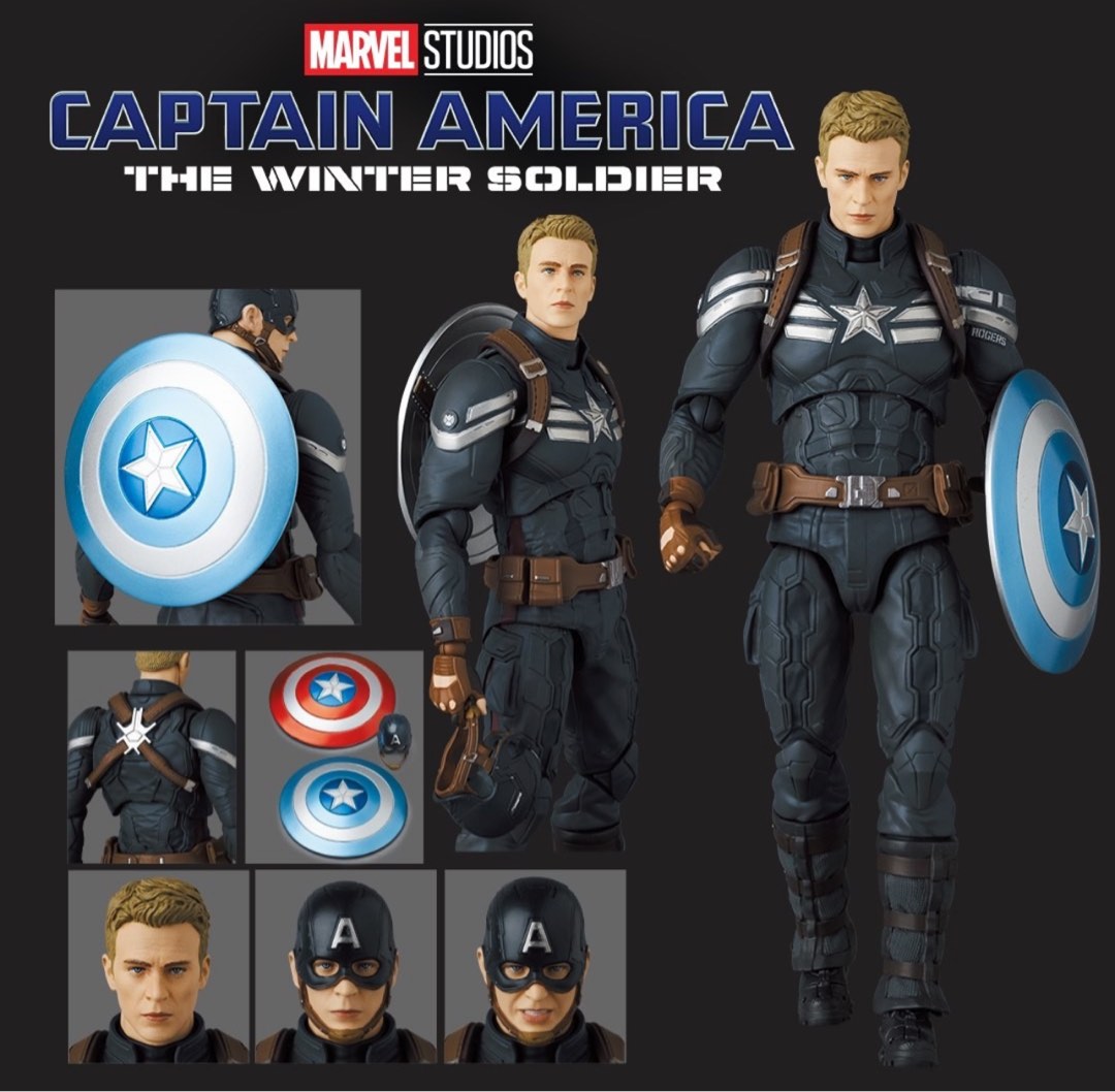 MAFEX CAPTAIN AMERICA (Stealth Suit) No.202, Hobbies & Toys, Toys ...