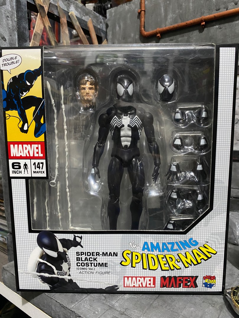 Mafex Symbiote Spider-Man, Hobbies & Toys, Toys & Games on Carousell