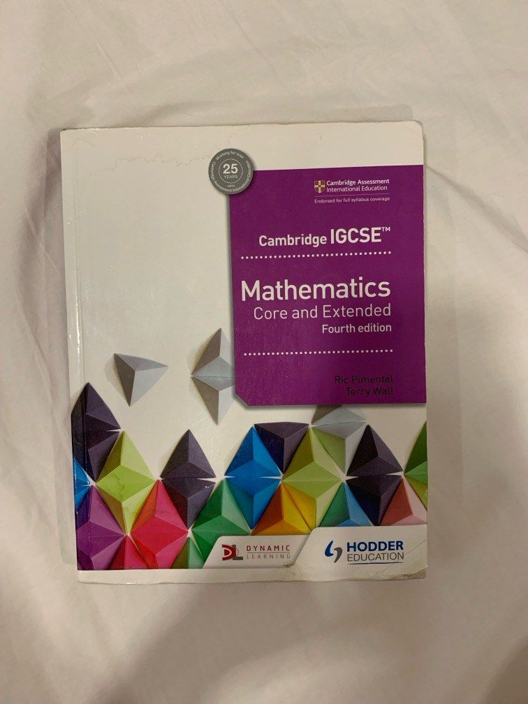 MATHEMATIC CORE AND EXTENDED IGCSE CAMBRIDGE HODDER EDUCATION FOURTH ...