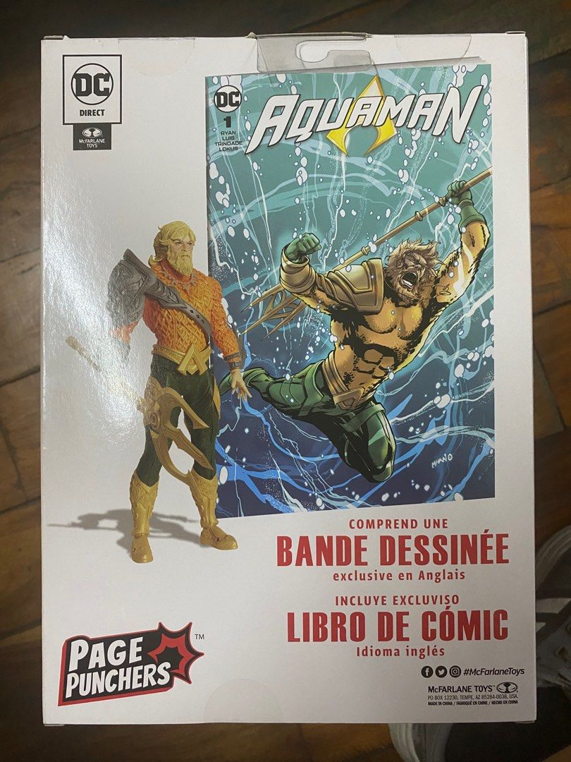 McFarlane Toys DC Direct - Page Punchers - 7 Inch Figure with Comic Book - Aquaman Wave 3 ...
