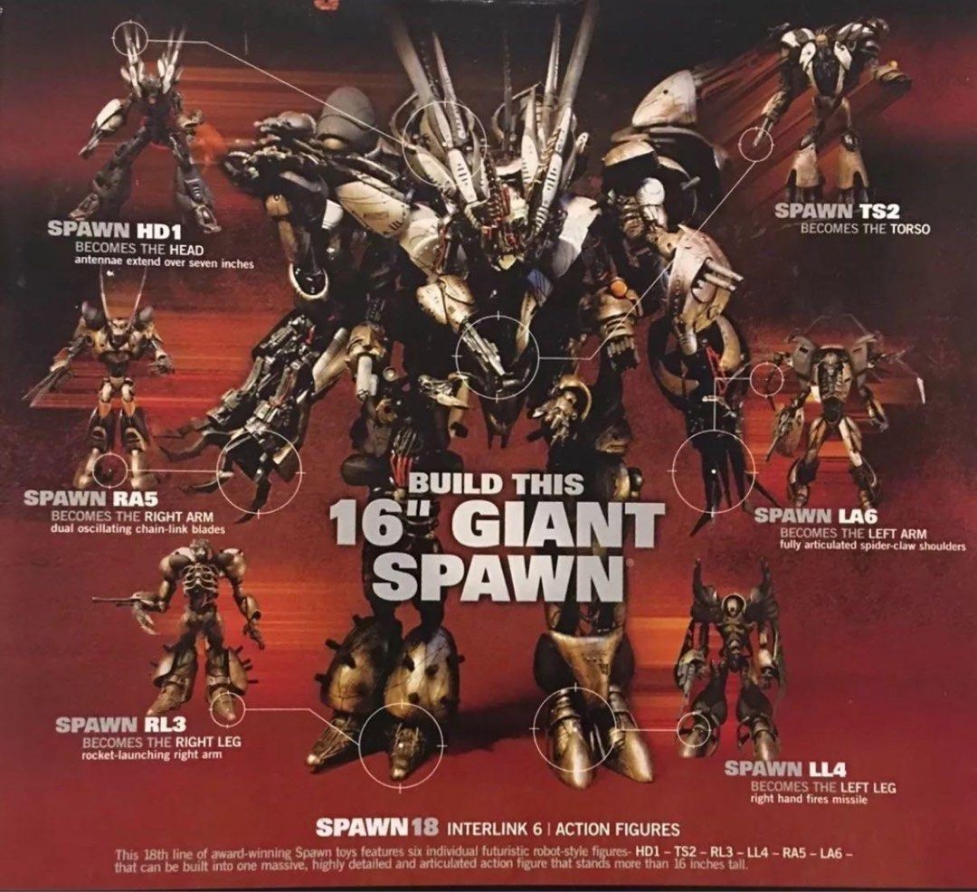 mcfarlane Toys Spawn Series 18 | Spawn Interlink Inter Link 6 Figures ...