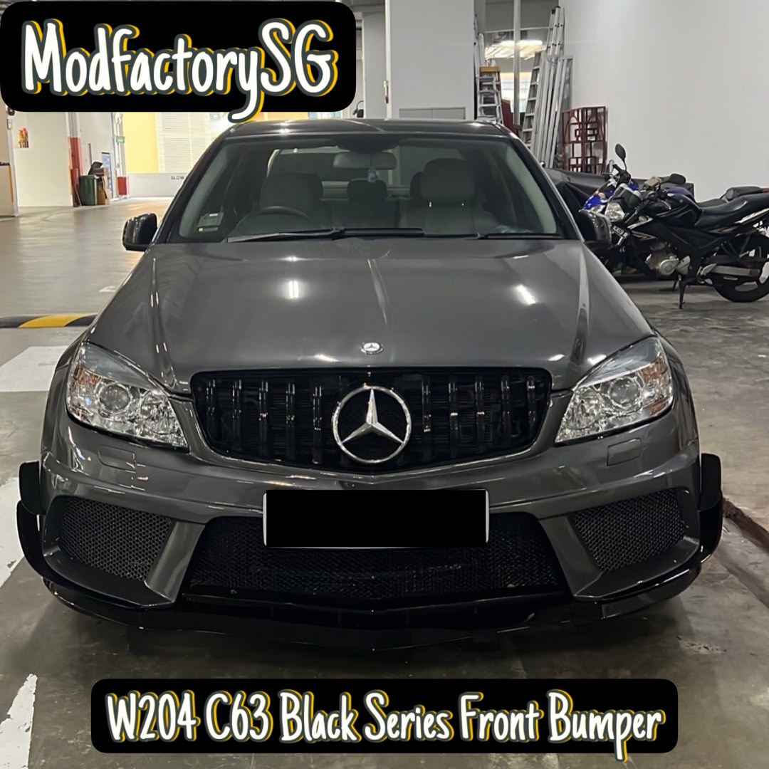 Mercedes W204 C63 AMG Black Series Bodykit C180 C200 C250 C Class Front ...