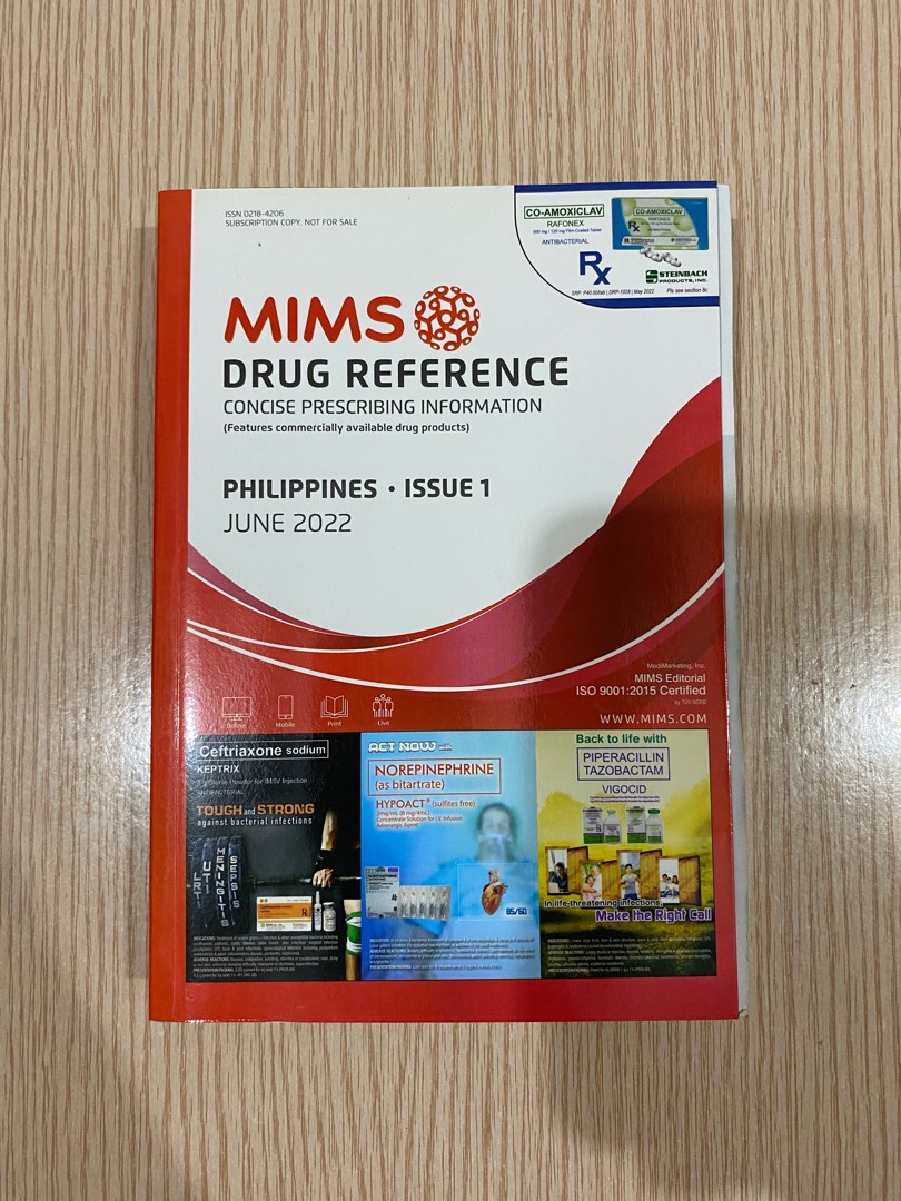 MIMS drug reference 2022, Hobbies & Toys, Books & Magazines, Textbooks ...