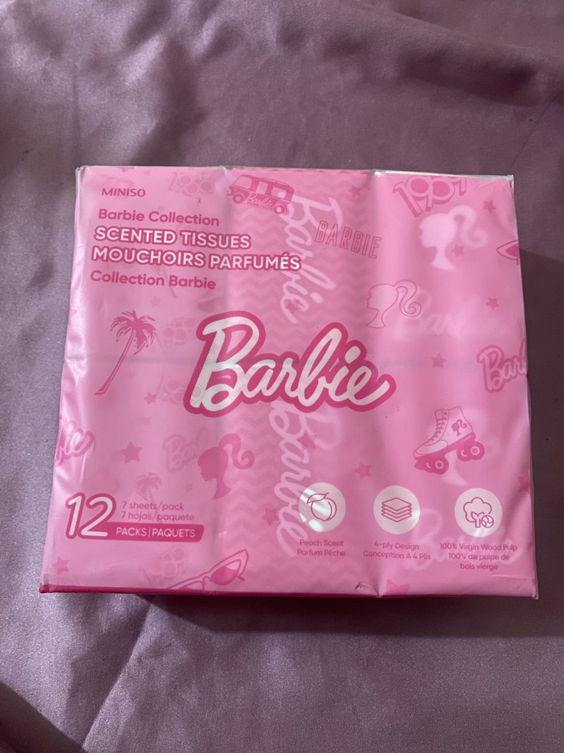 Miniso x Barbie Scented Tissues, Beauty & Personal Care, Sanitary ...