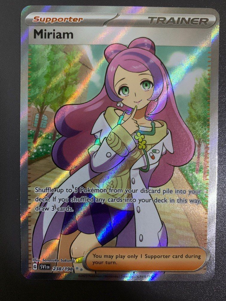 Miriam SIR / FA (Special Illustration Rare / Full Art) Trainer | Pokemon Scarlet & Violet SV01 ...