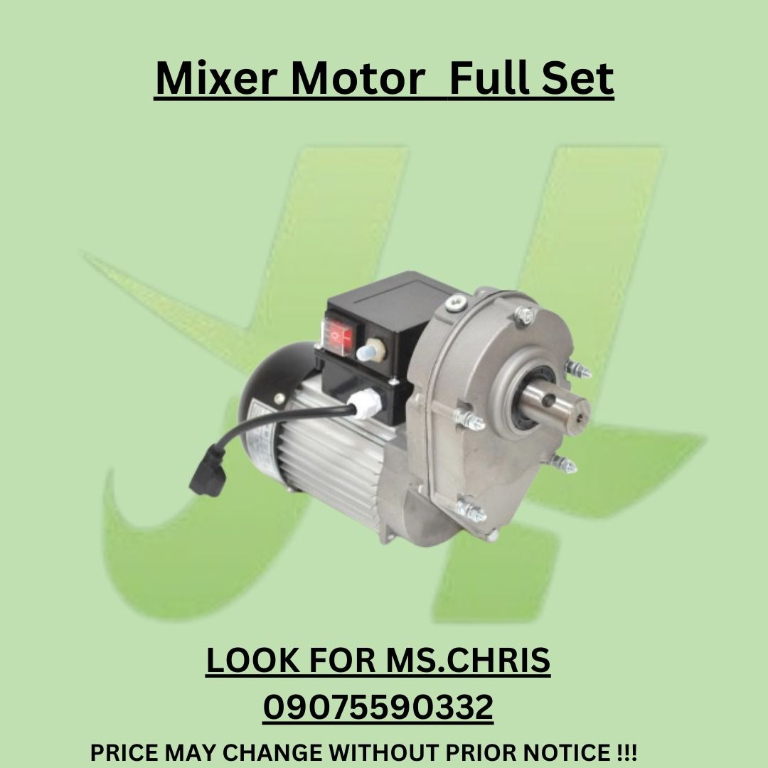 Mixer motor full set, Commercial & Industrial, Construction Tools ...