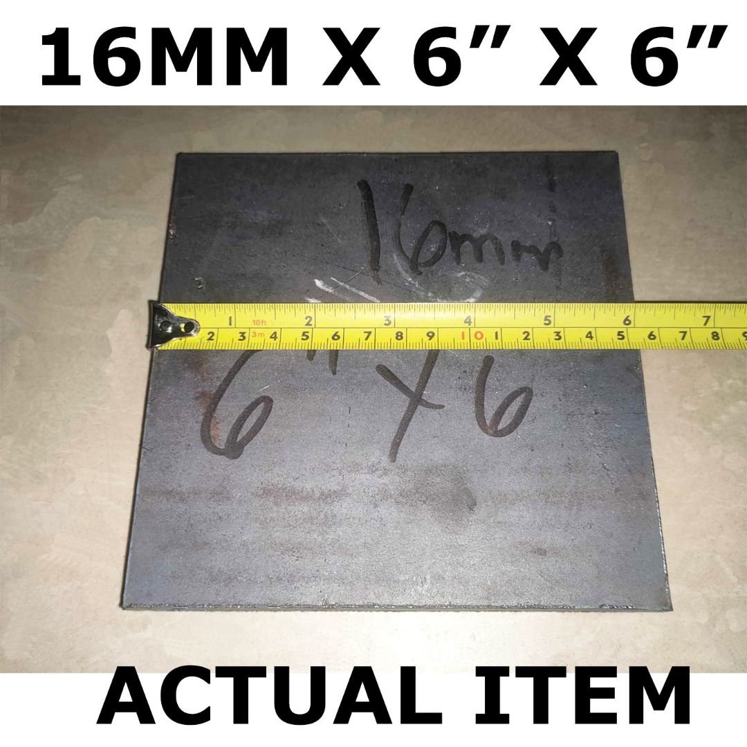 MS BASE PLATE 16MM X 6" X 6" MILD STEEL ...