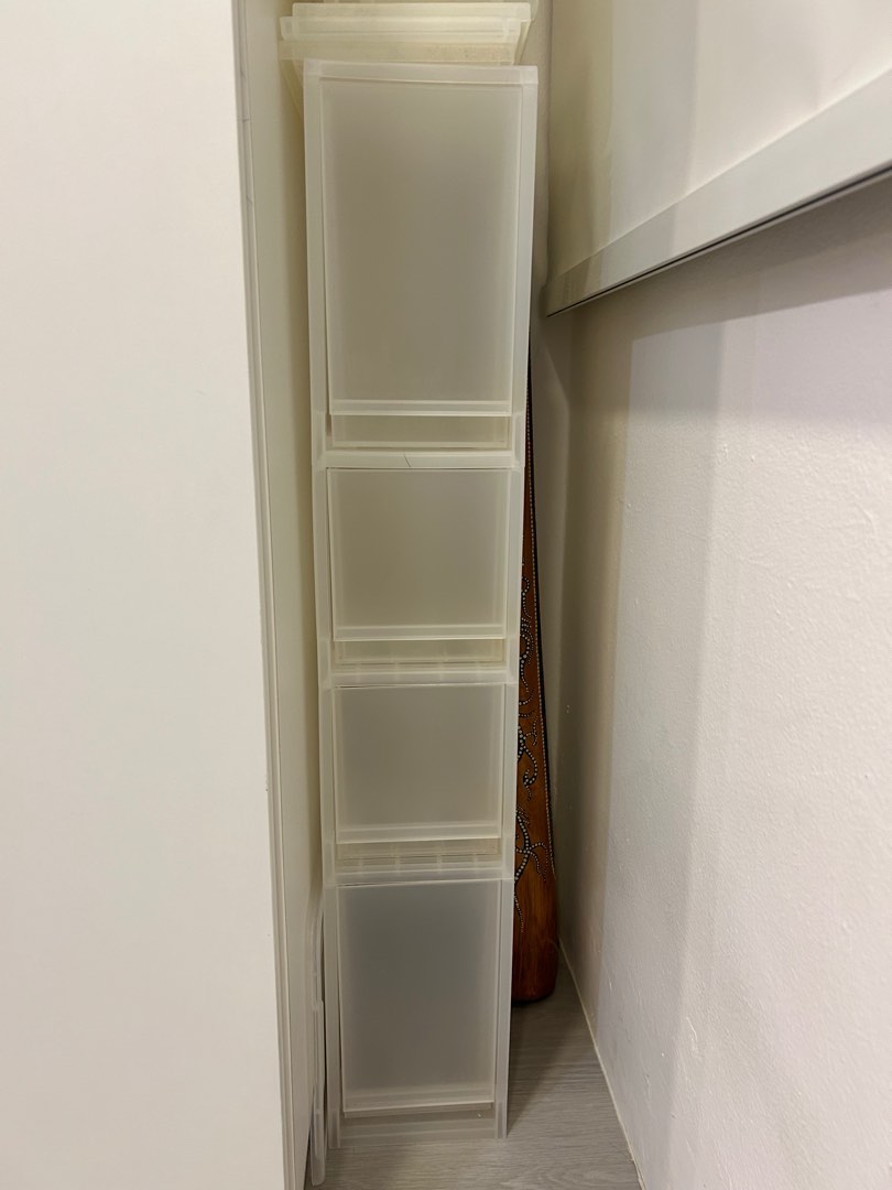 Muji Polypropylene Stocker W18 x D40cm, Furniture & Home Living ...