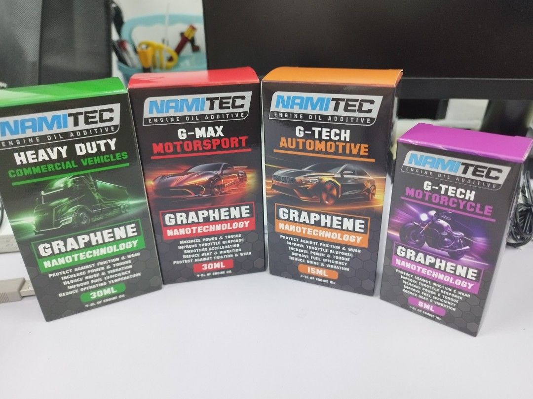 NAMITEC Graphene Engine Oil Additive (G-Max Motorsport Version), Car ...