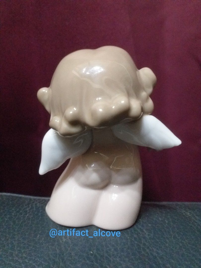 NAO Lladro Cheeky Cherub Porcelain Handmade Figurine Display Art Decor ...
