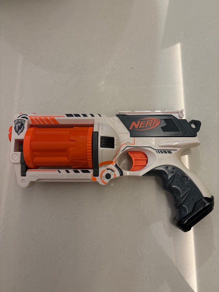 !!NERF MAVERICK REV-6!! FREE DARTS!!, Hobbies & Toys, Toys & Games on ...