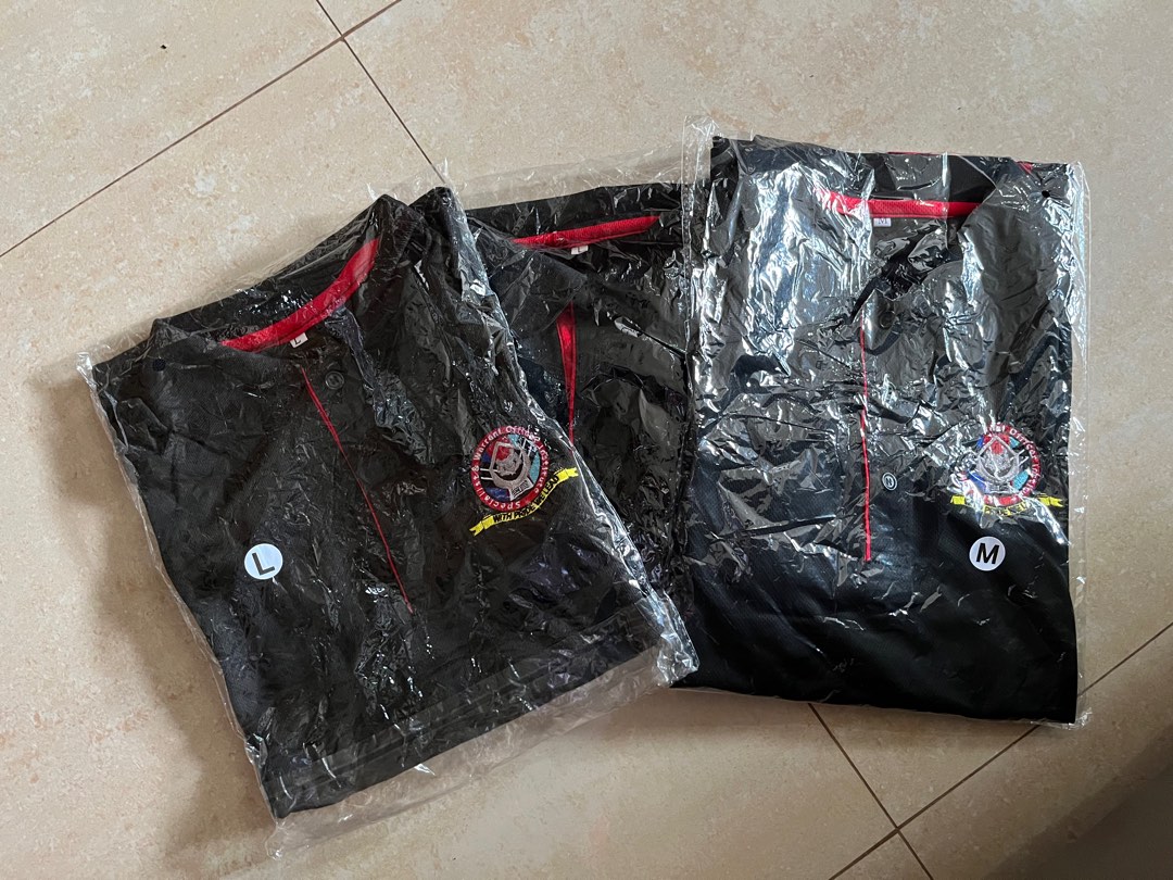 New SAF SCS black polo, Men's Fashion, Activewear on Carousell