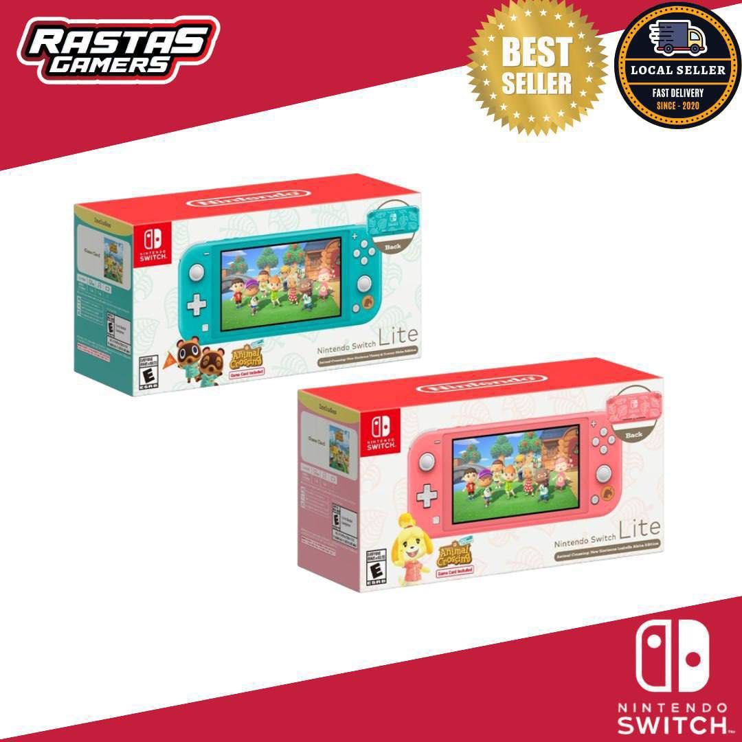 Nin Switch Lite Animal Crossing Edition, Video Gaming, Video Game ...