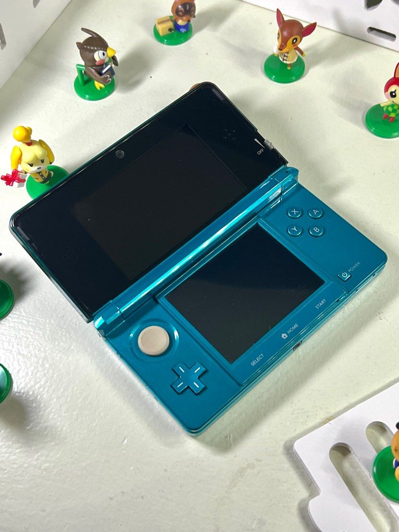 Nintendo 3DS Regular Aqua Blue 64GB, Video Gaming, Video Game Consoles ...