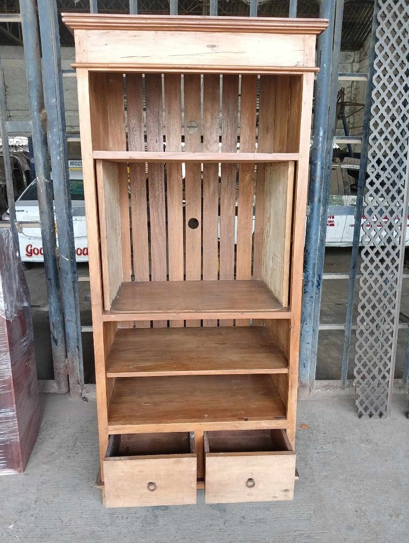 Old Entertainment Stand/Display Cabinet, Furniture & Home Living ...