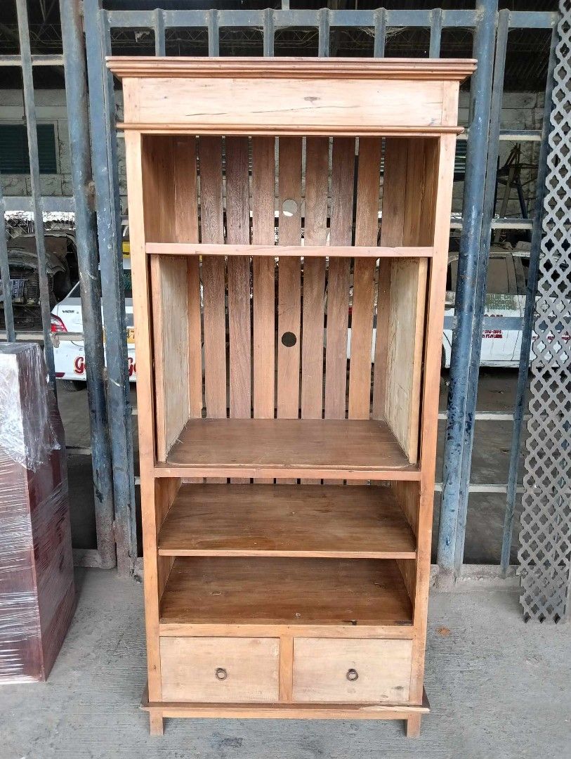 Old Entertainment Stand/Display Cabinet, Furniture & Home Living ...