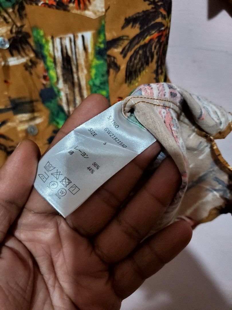 Open collar globalwork japan, Men's Fashion, Tops & Sets, Tshirts & Polo Shirts on Carousell