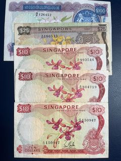 Singapore Orchid Series $25 Banknote Alignment Error, Hobbies & Toys ...