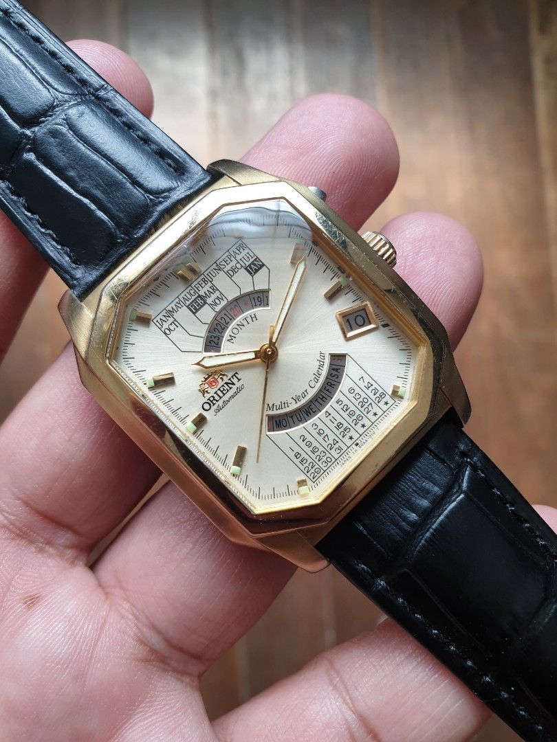 Orient Multiyear calendar tank, Men's Fashion, Watches & Accessories ...