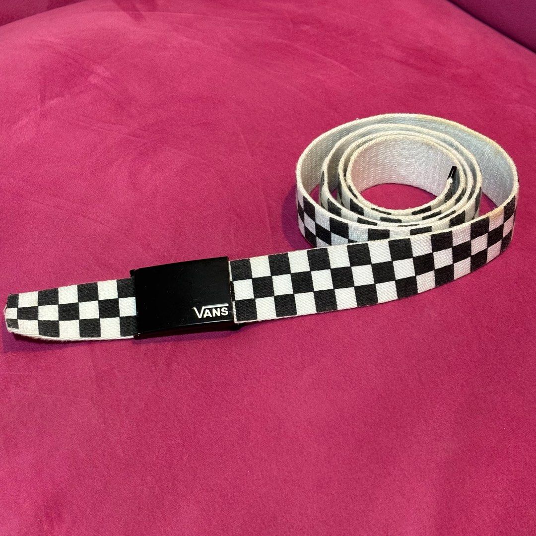 original vans checkerboard belt (unisex), Women's Fashion, Watches ...