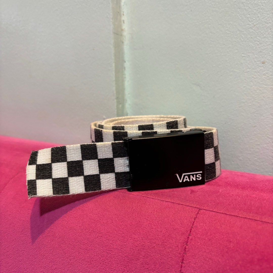 original vans checkerboard belt (unisex), Women's Fashion, Watches ...