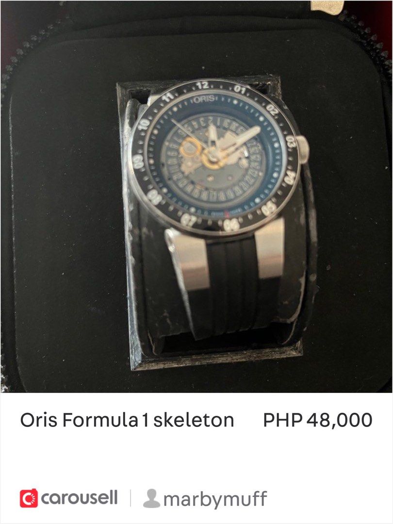 Oris Formula 1 skeleton, Men's Fashion, Watches & Accessories, Watches ...