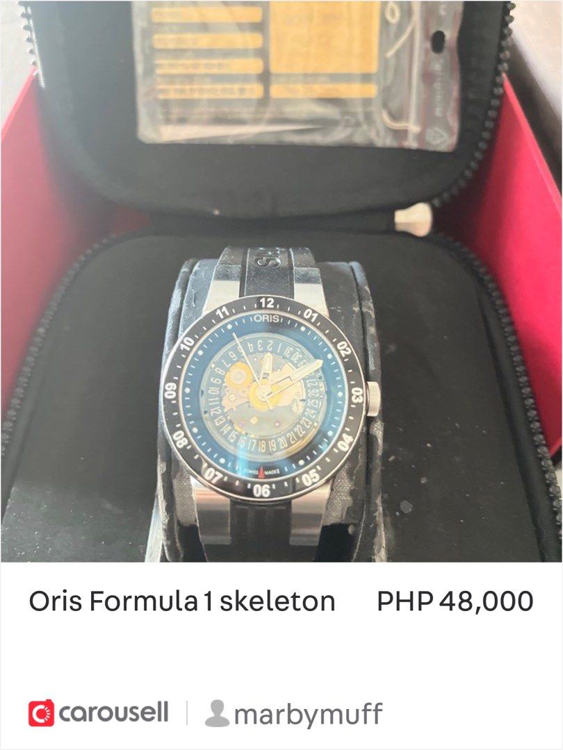 Oris Formula 1 skeleton, Men's Fashion, Watches & Accessories, Watches ...