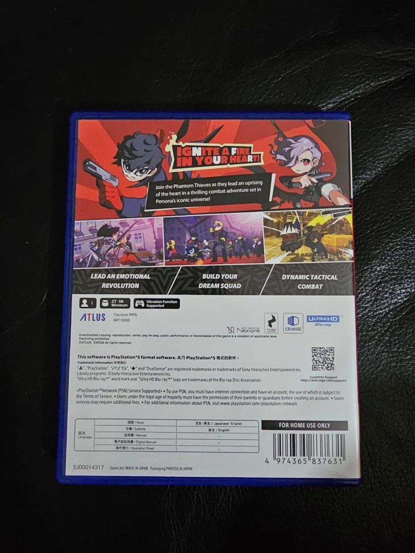 Persona 5 Tactica PS5 Video Game, Video Gaming, Video Games, PlayStation on Carousell