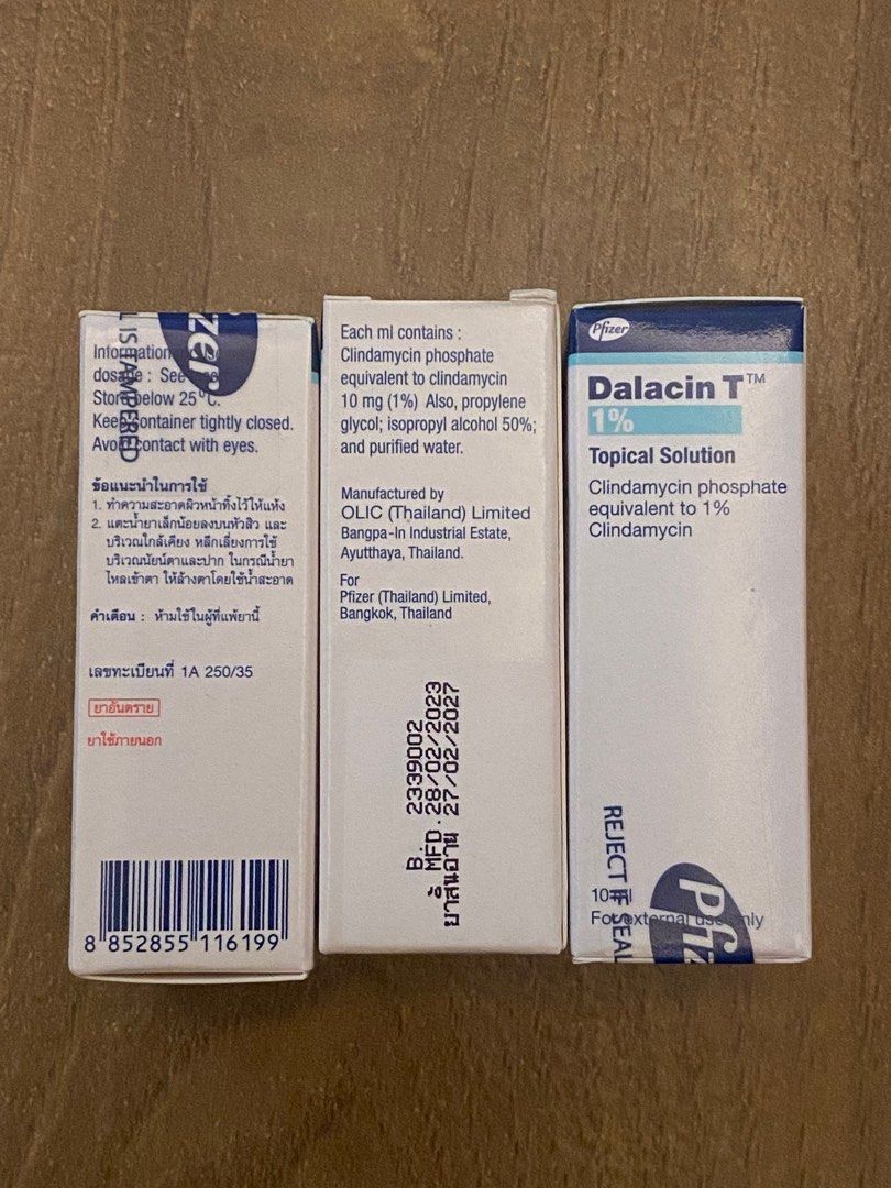 Pfizer Dalacin T (with 1% Clindamycin or 10mg clindamycin phosphate ...