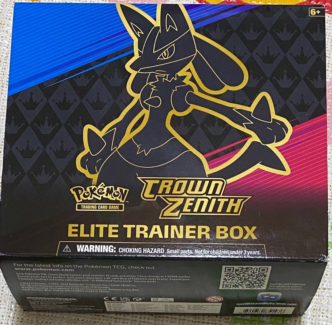 Pokemon Crown Zenith etb box opened, Hobbies & Toys, Toys & Games on ...