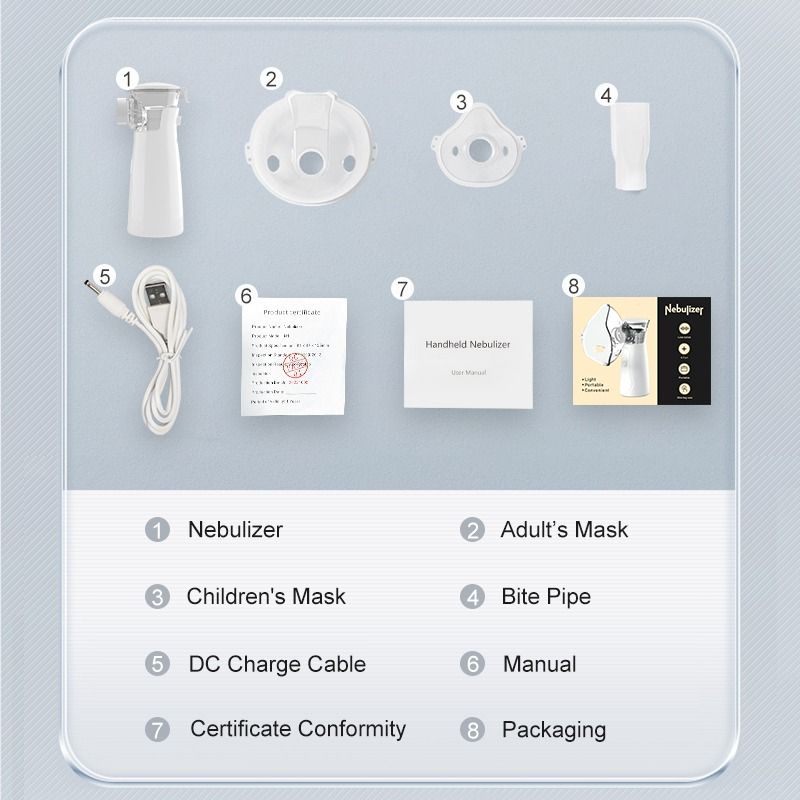 Portable nebulizer Ultrasonic nebulizer machine portable steam Ventolin ...