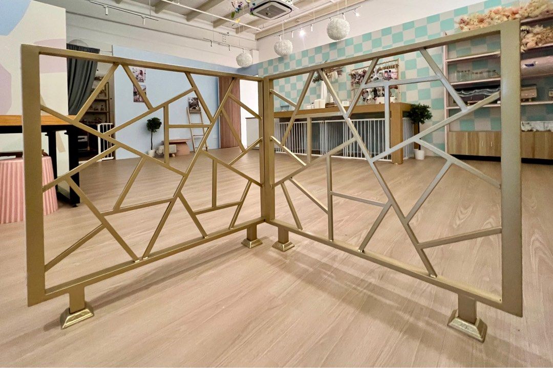 Portable Partition - 18k gold coloured plated, Furniture & Home Living ...