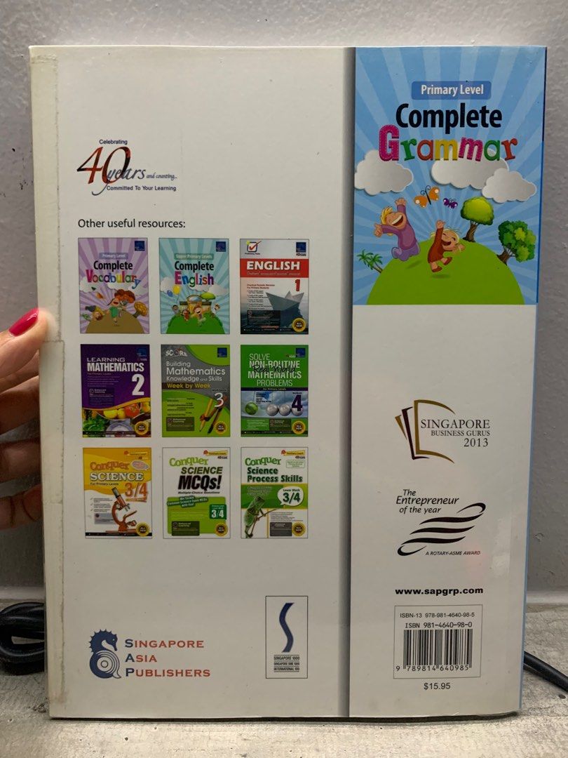 Primary 4/5/6 Grammar Assessment Book (SAP Complete Grammar), Hobbies ...