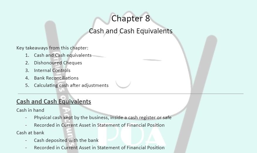 Principles of Accounts (POA) Quick Notes - Chapter 8, Hobbies & Toys ...