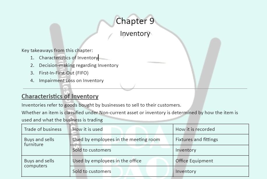 Principles of Accounts (POA) Quick Notes - Chapter 9, Hobbies & Toys ...