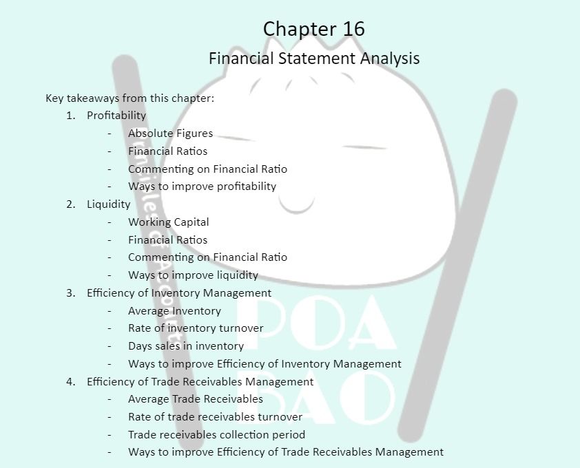 Principles of Accounts (POA) Quick Notes - Chapter 16, Hobbies & Toys ...