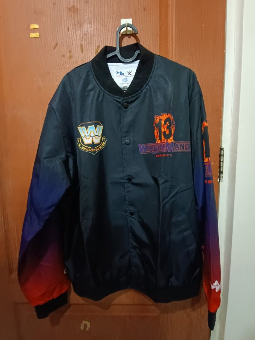 Rare Chalkline WWE/WWF Wrestlemania 13 SatinJacket, Men's Fashion ...