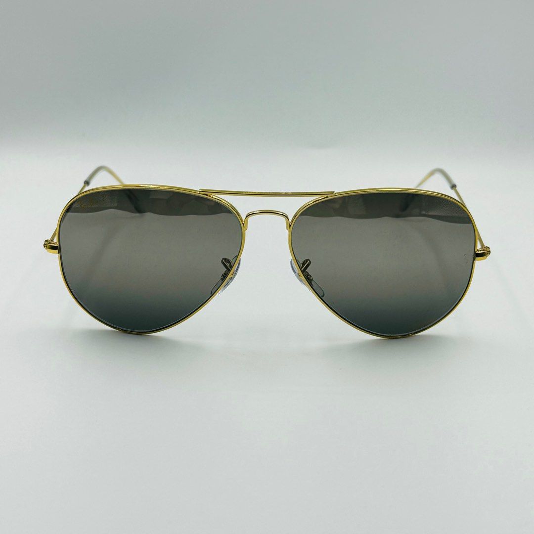 Rayban RB3025 9196G3 Aviator Large Metal Legend Gold w/ Chromance ...