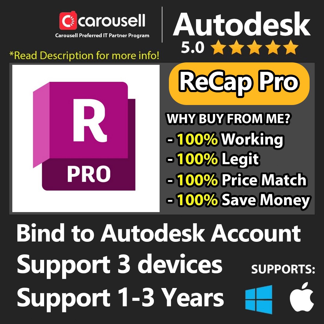 [ReCap Pro] 𝗔𝘂𝘁𝗼𝗱𝗲𝘀𝗸 2024/2021 Autodesk 3D Max/ReCap Pro/Maya/Autocad ...