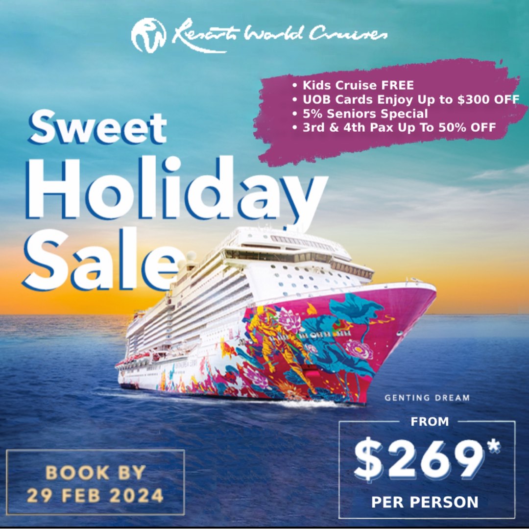 Resorts World Cruise Genting Dream Promotion, Hobbies & Toys, Occasions ...