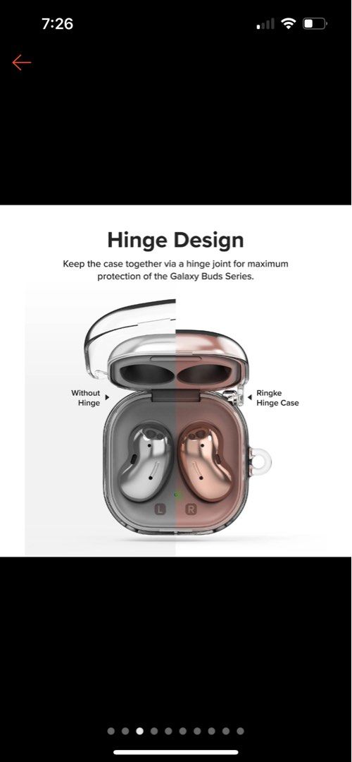 Ringke Hinge Case for Galaxy Buds, Audio, Earphones on Carousell