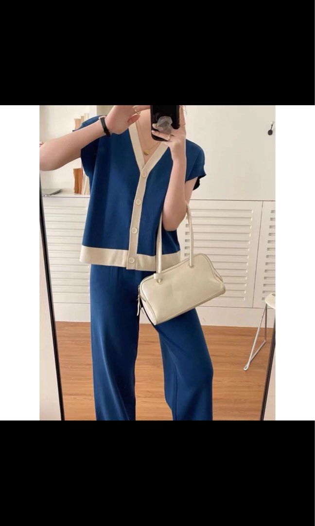 Royal blue knitted coords, Women's Fashion, Dresses & Sets, Sets or ...
