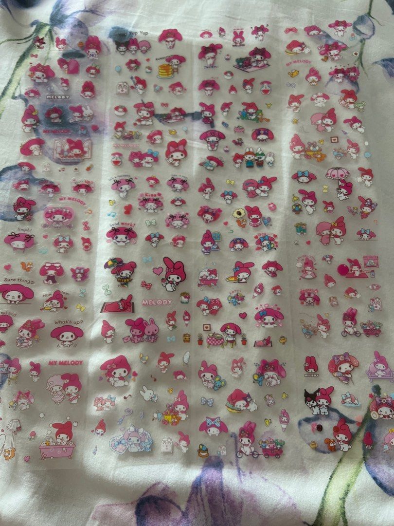 Sanrio star collection sticker (20 sheets in one pack), Hobbies & Toys ...
