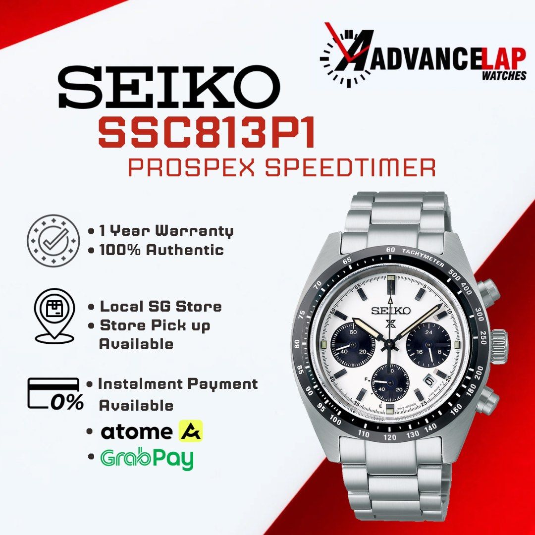 SEIKO Prospex Panda Speedtimer SSC813P1, Men's Fashion, Watches ...