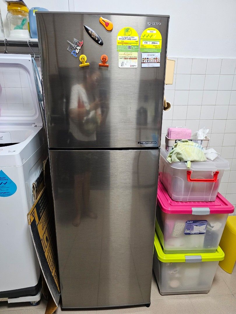 Sharp 2-door fridge, Furniture & Home Living, Furniture, Other Home ...