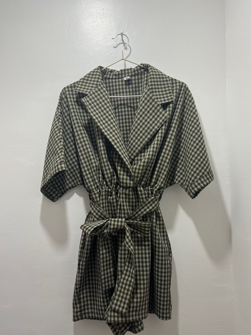 Shepherd check jumpsuit, Women's Fashion, Dresses & Sets, Jumpsuits on ...